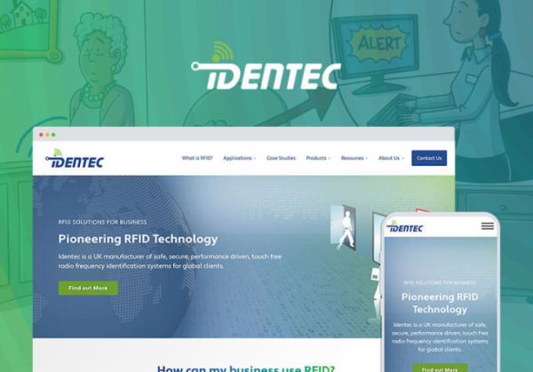 Website for RFID technology manufacturer - Identec: Edward Robertson