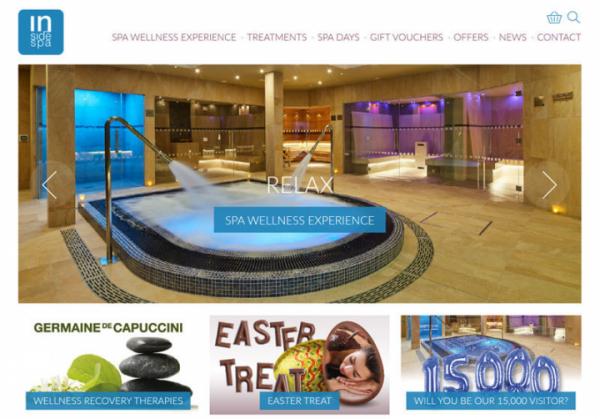 Website for a multi-award winning Spa - Inside Spa: Edward Robertson