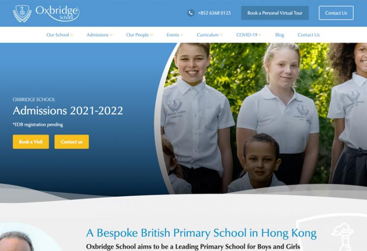 Responsive website for international school - Oxbridge School: Edward ...