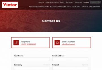 Website for electrical connector manufacturer - Victor Products Ltd ...