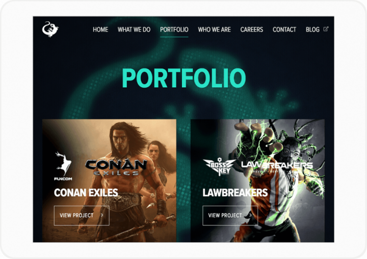 Website for games development company - Coconut Lizard: Edward Robertson