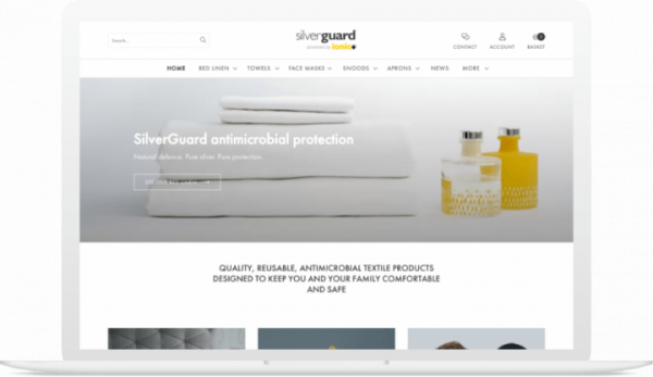 Website for face mask manufacturer - Silverguard: Edward Robertson