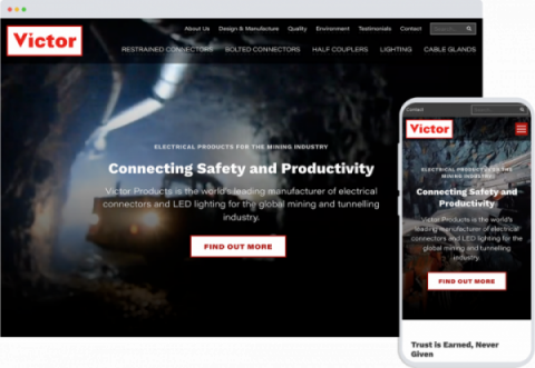 Website for electrical connector manufacturer - Victor Products Ltd ...