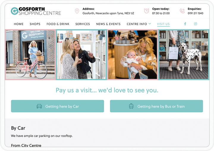 Website for a shopping centre in the heart of Gosforth - Gosforth ...