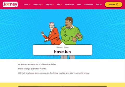 Website for a charity - Journey: Edward Robertson