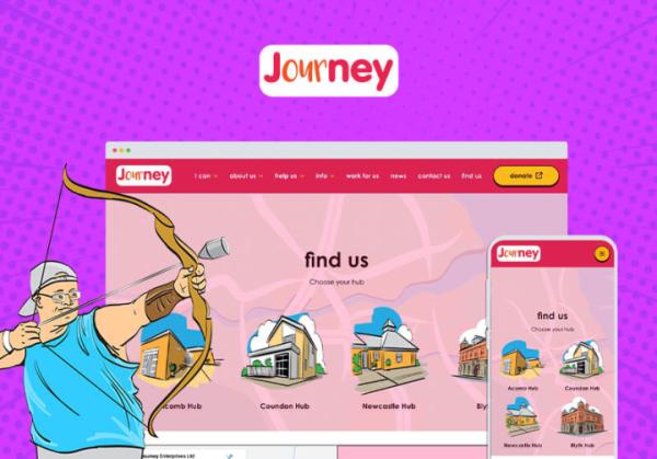 Website for a charity - Journey: Edward Robertson