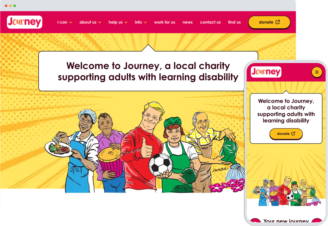 Website for a charity - Journey: Edward Robertson