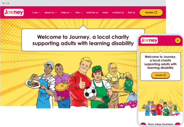 Website for a charity - Journey: Edward Robertson