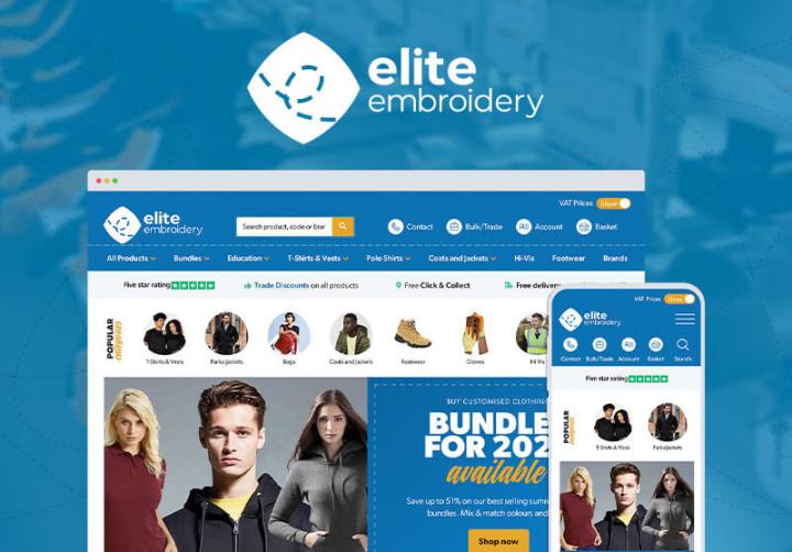Website for Personalised Clothing company - Elite Embroidery: Edward ...