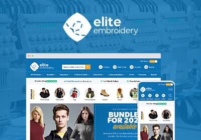 Website for Personalised Clothing company - Elite Embroidery: Edward ...