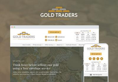 Website for a leading gold trading business - Gold Traders: Edward ...