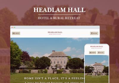 Website for a hotel - Headlam Hall: Edward Robertson