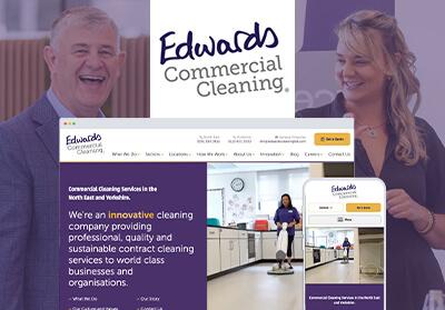 Website for professional cleaning company - Edwards Commercial Cleaning ...